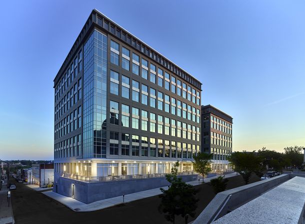 One Montgomery Plaza Façade Upgrade | TN Ward Company, Builders